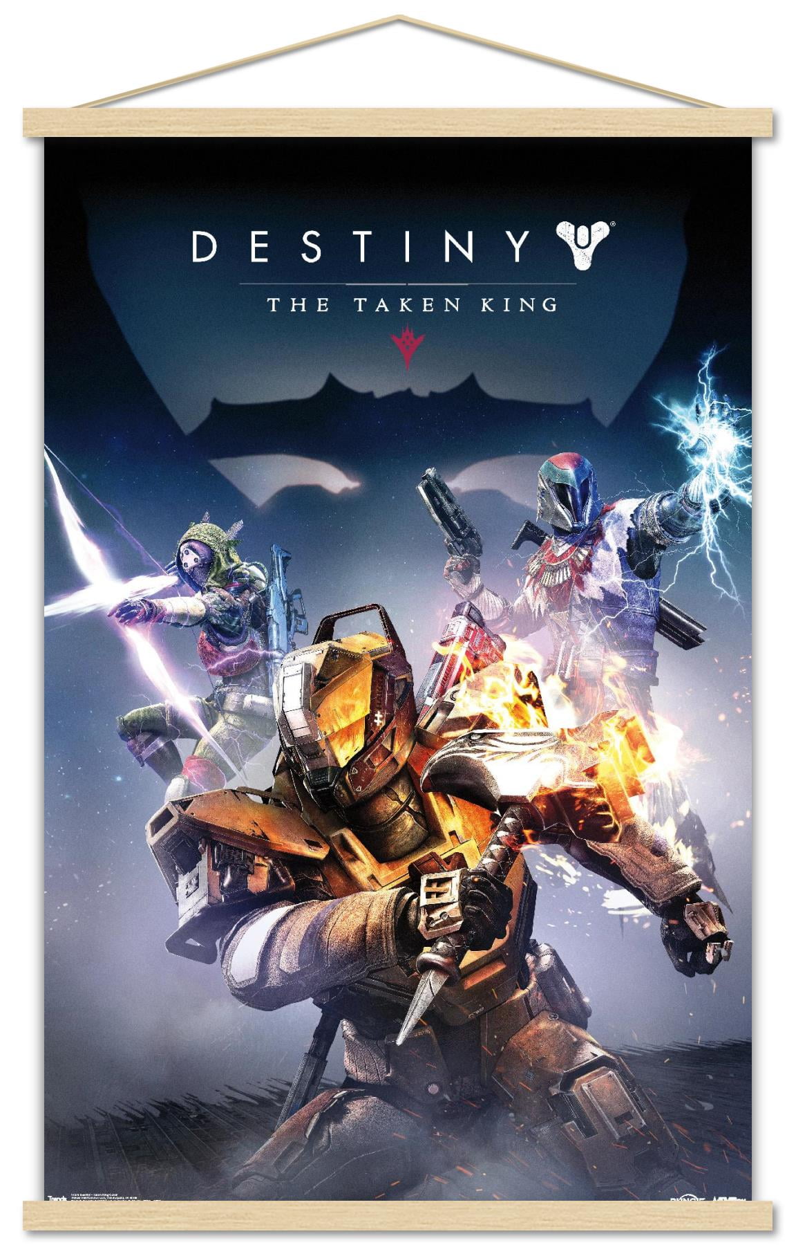 Destiny: Taken King - Key Art Wall Poster with Wooden Magnetic Frame ...