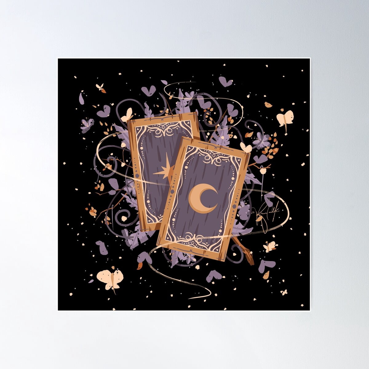 Destiny Tarot Cards - Inktober 2020 Poster Wall Art, Modern Wall Decor ...
