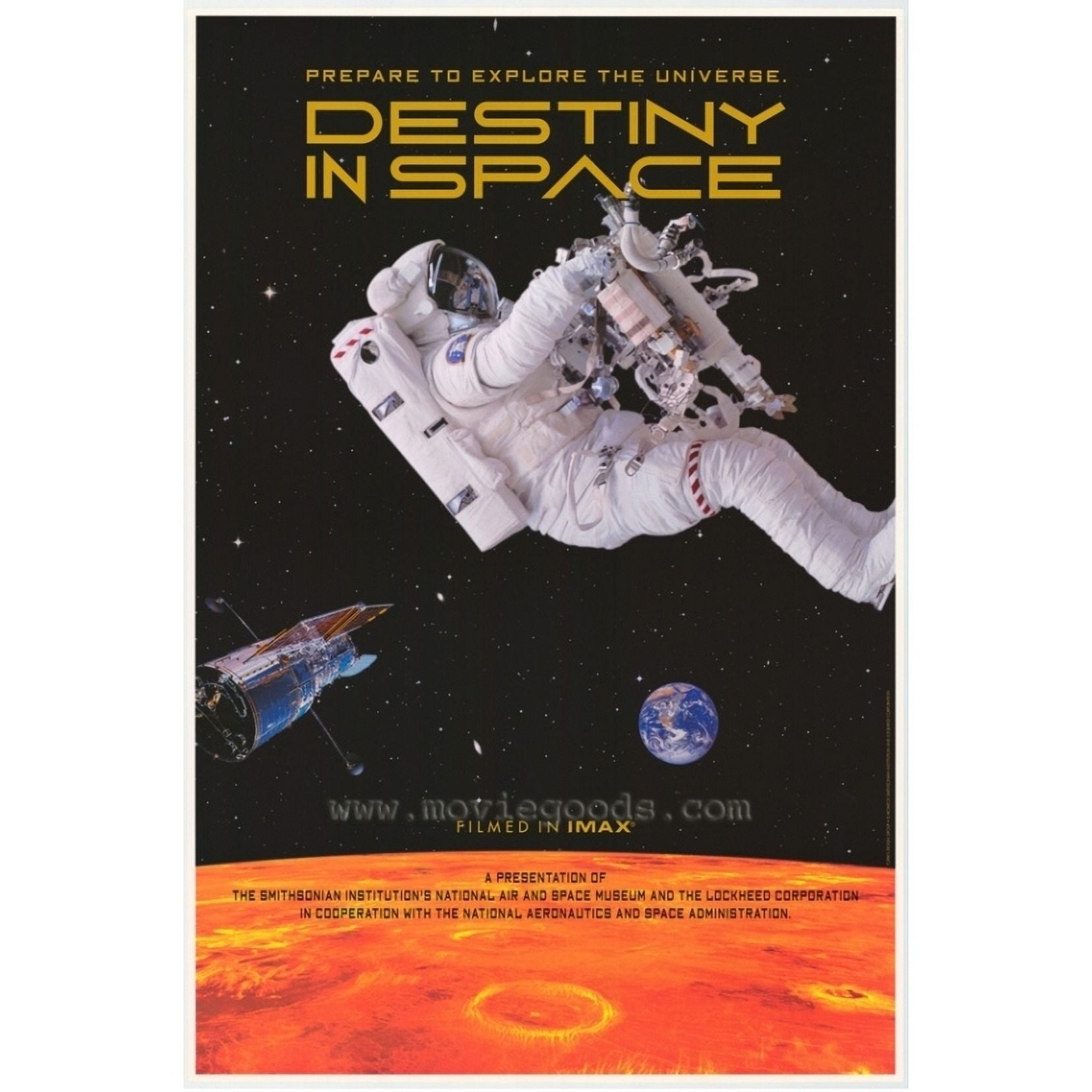 Destiny in Space (IMAX) Movie Poster (11 x 17) - Walmart.com