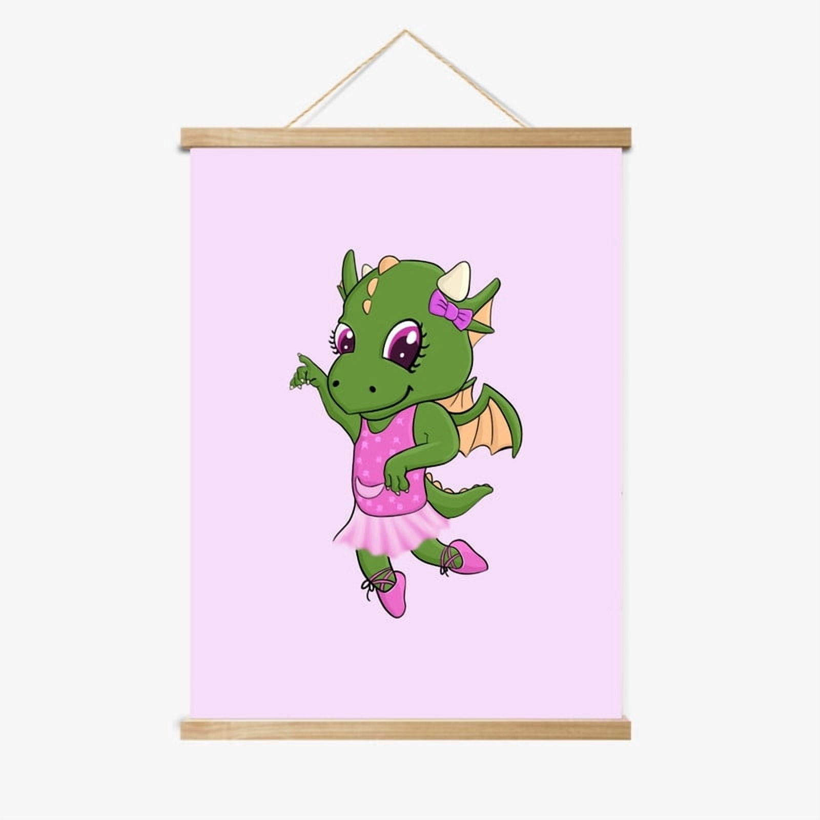 Destiny the Dragon Magnetic Wood Frame Hanger by Dancing Littles Jungle ...