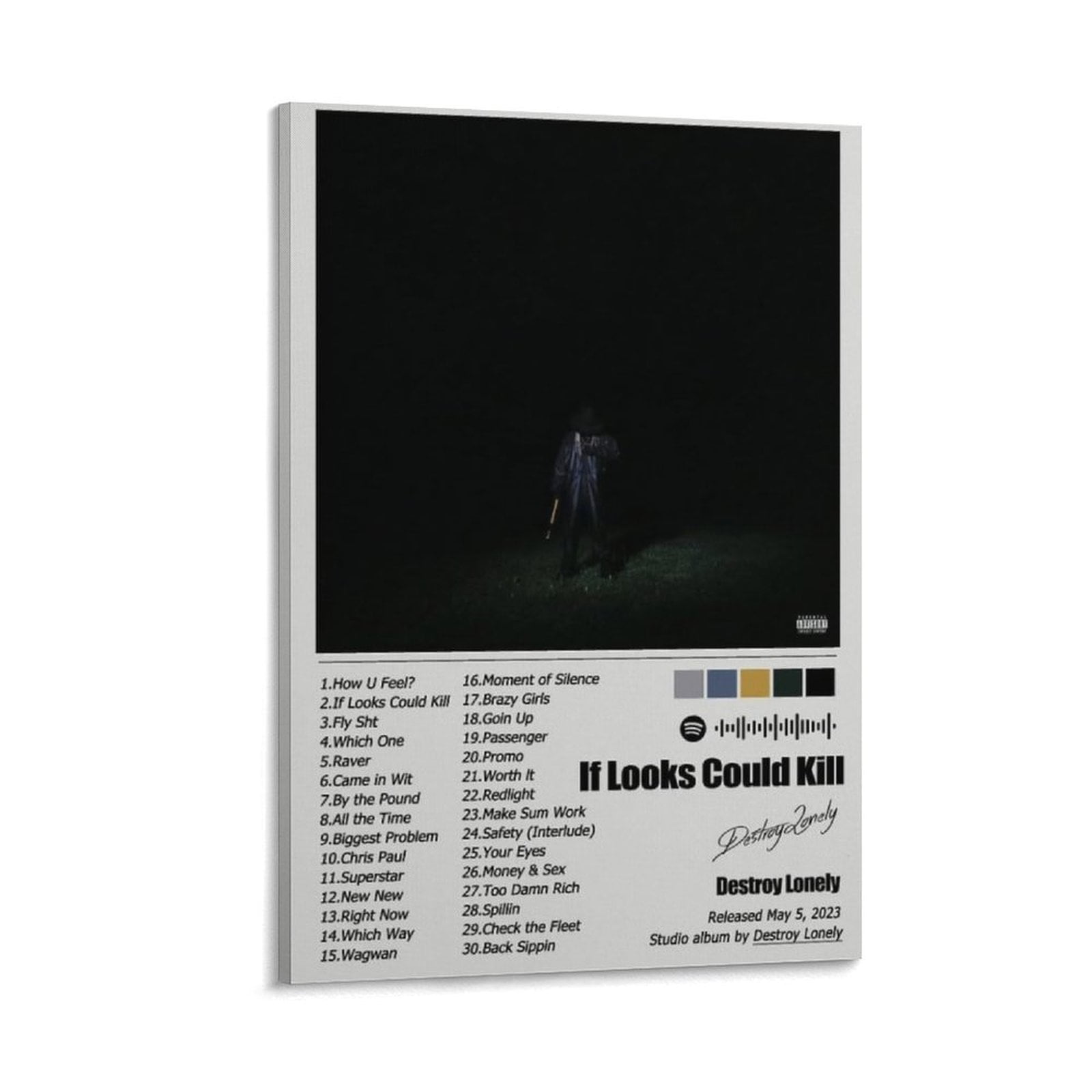 Destroy Lonely Poster If Looks Could Kill Album Cover Limited Poster ...