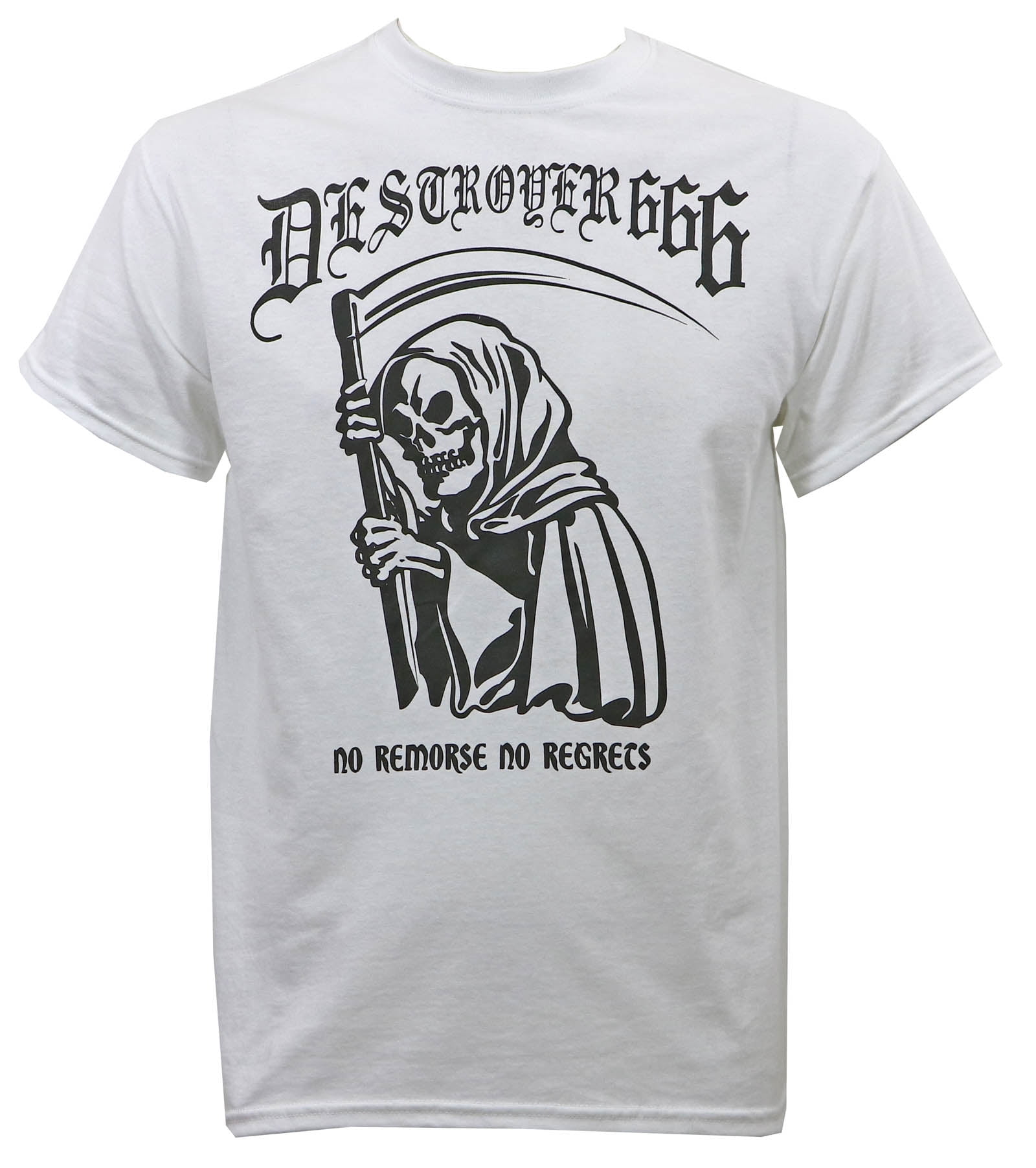 Destroyer 666 Men's No Remorse T-Shirt White S - Walmart.com