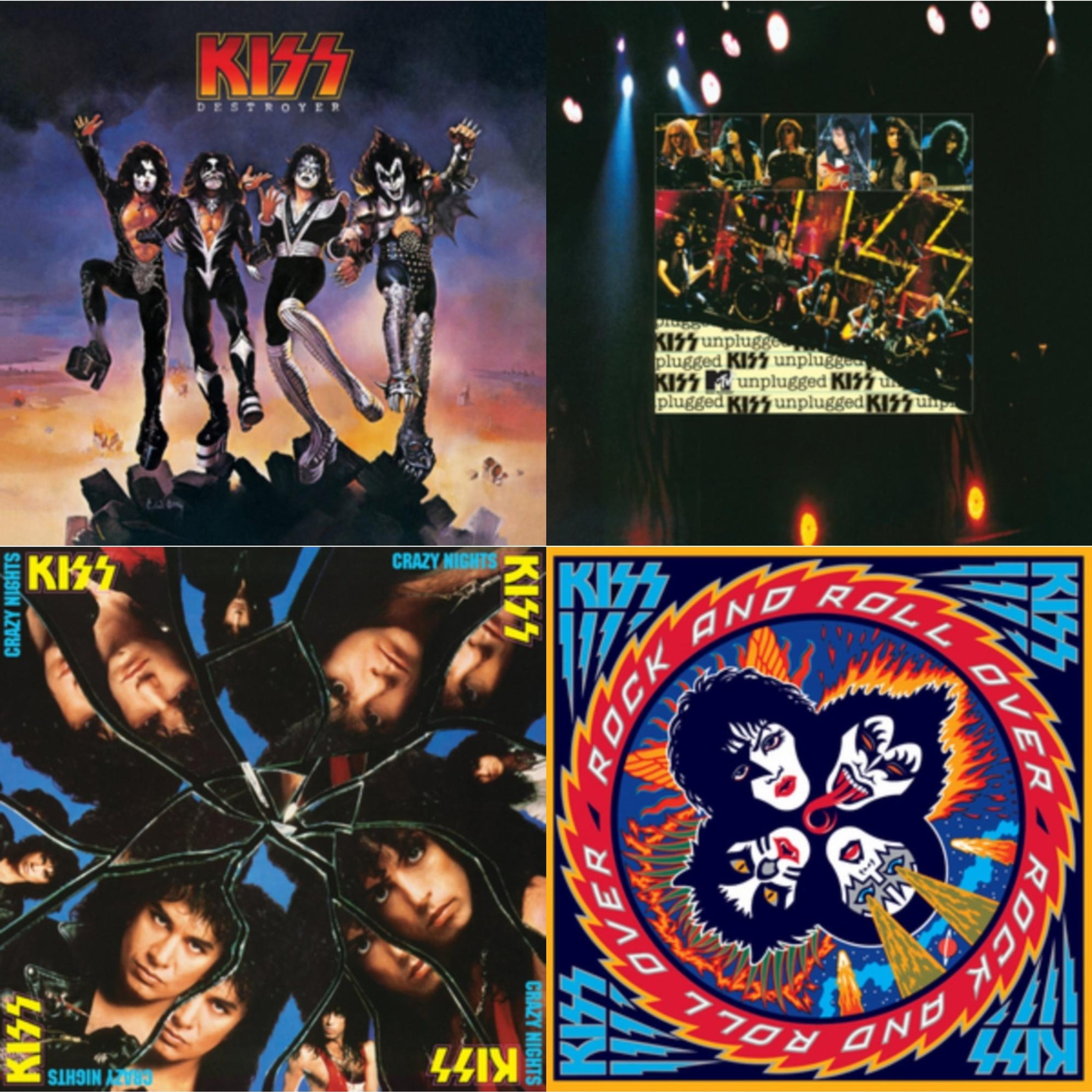 Destroyer & Mtv Unplugged & Crazy Nights & Rock & Roll Over [LP Vinyl ...