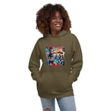 Destructive Therapy Boxing Unisex Grpahic Hoodie (Military Green, XL ...