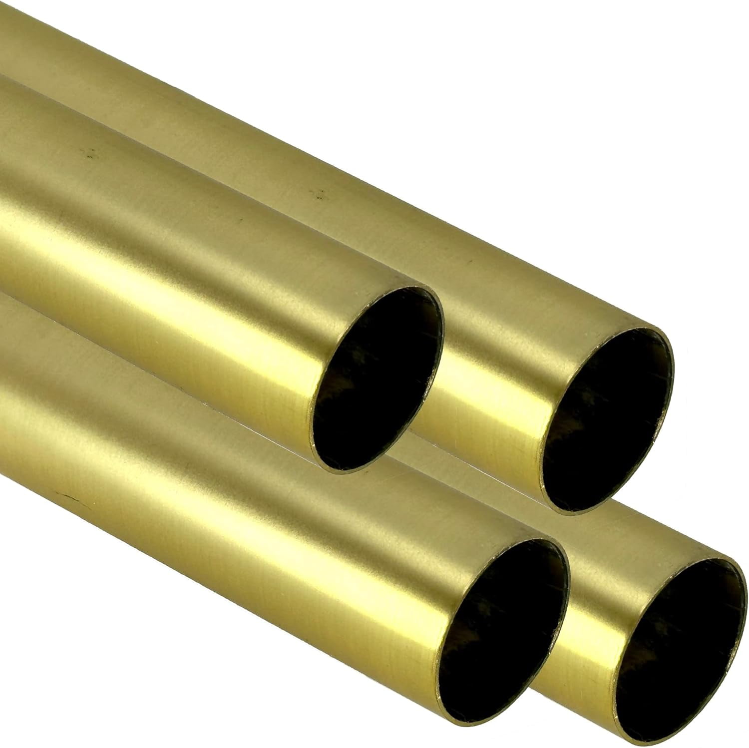 Desunia 72" Heavy Duty Round Closet Rod | 32mm Diameter | Satin Brass ...