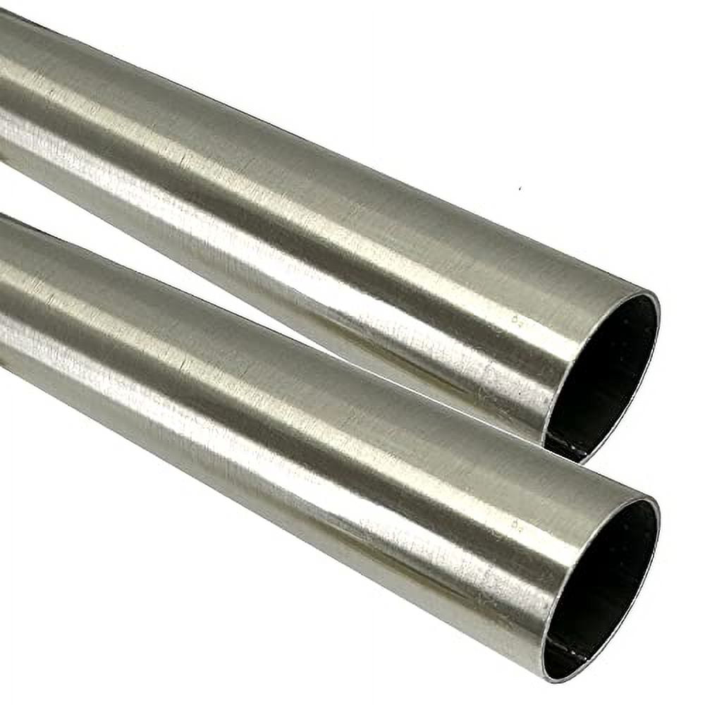 Desunia 94" Heavy Duty Round Closet Rod | 32mm Diameter | Satin Nickel ...