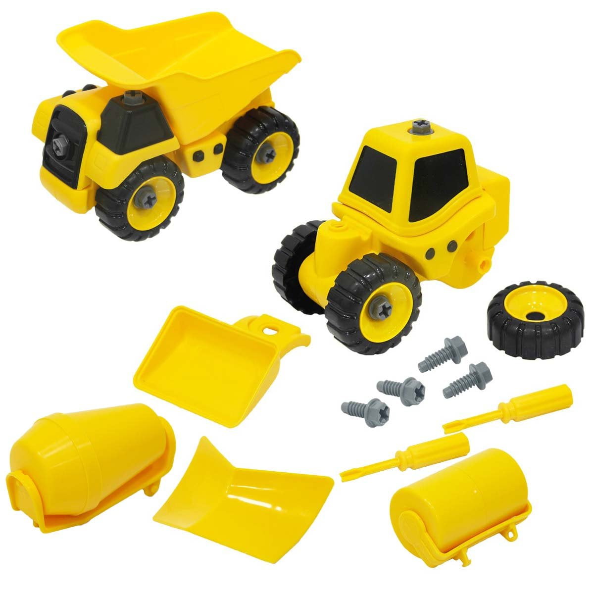 Detach & Attach Bulldozer and Construction Set - 22 Pieces, Industrial ...
