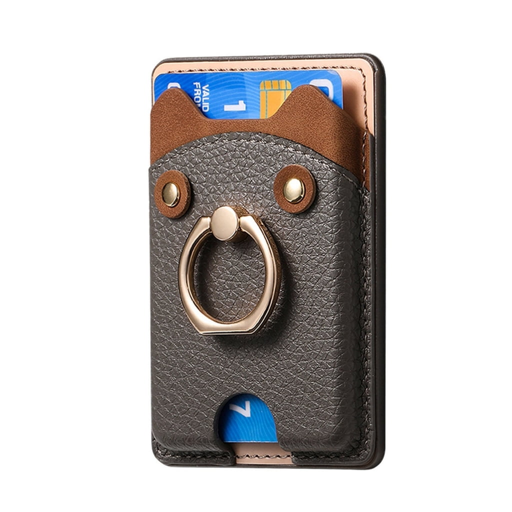 Detachable Adhesive Card Case with Integrated Phone Stand & Not Slip ...