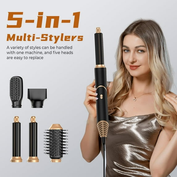 Detachable Air Styler,Negative Ionic Magic Hair Styler,Hot Air Brush ...