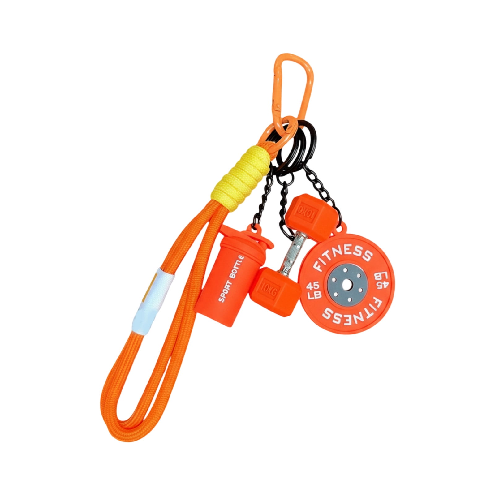 Detachable Barbell Keychain Silicone Dumbbell Charm For Gym Enthusiasts ...