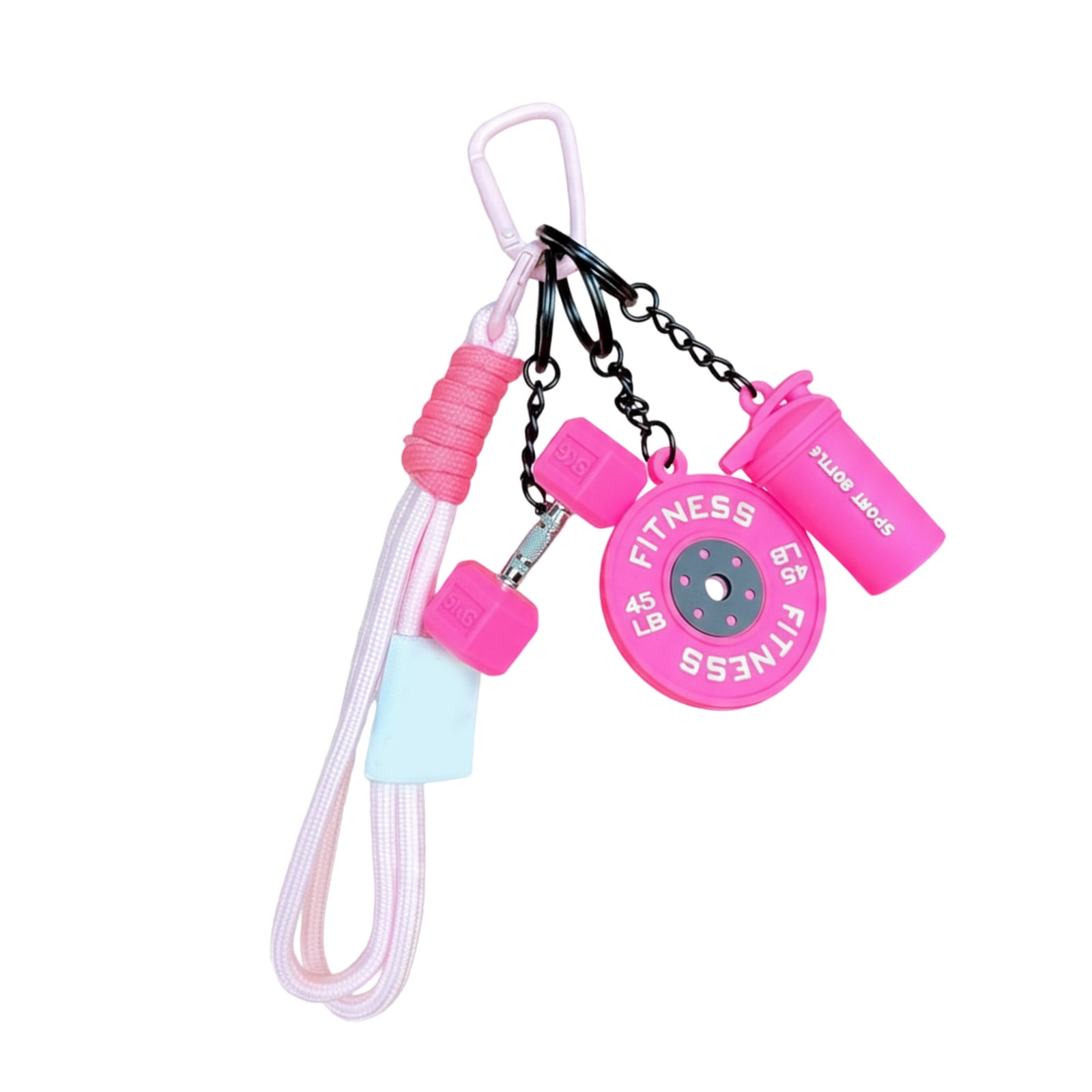 Detachable Barbell Keychain Silicone Dumbbell Charm For Gym Enthusiasts ...