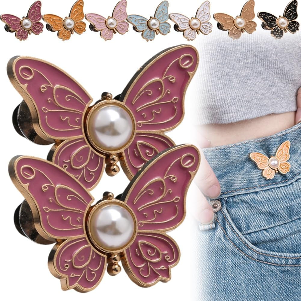 Detachable Butterfly Clips, Butterfly Waist Cinching Button for Clothes ...
