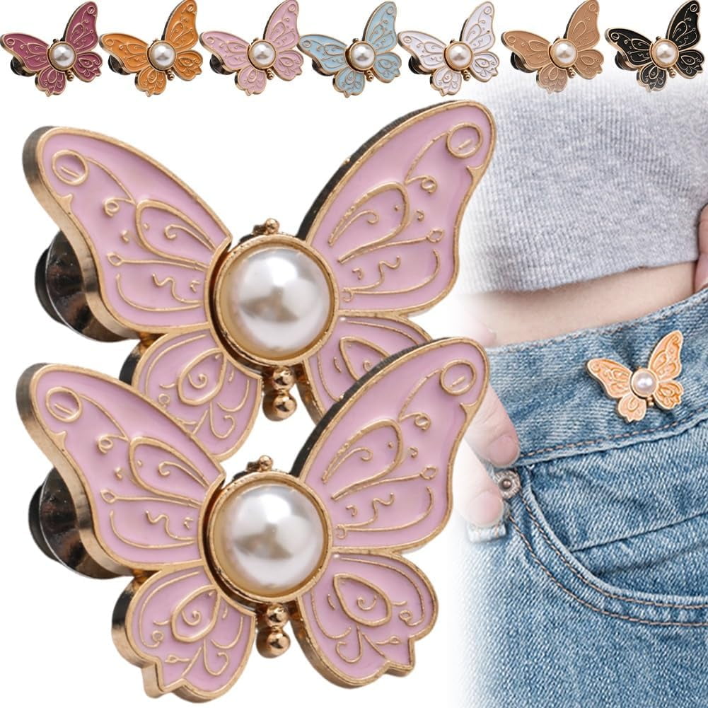 Detachable Butterfly Clips, Butterfly Waist Cinching Button for Clothes ...
