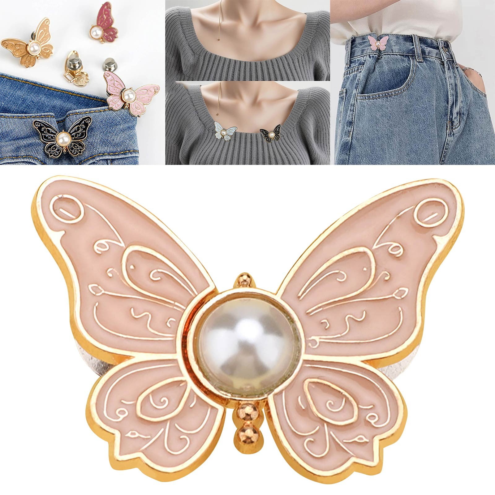Detachable Butterfly Clips, Detachable Butterfly Clips, Pant Waist ...