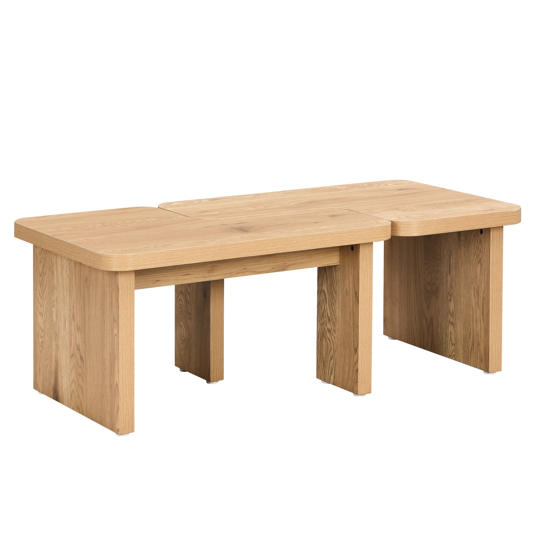 Detachable Coffee Table - L Shape, Oak Finish For Home And Garden L ...