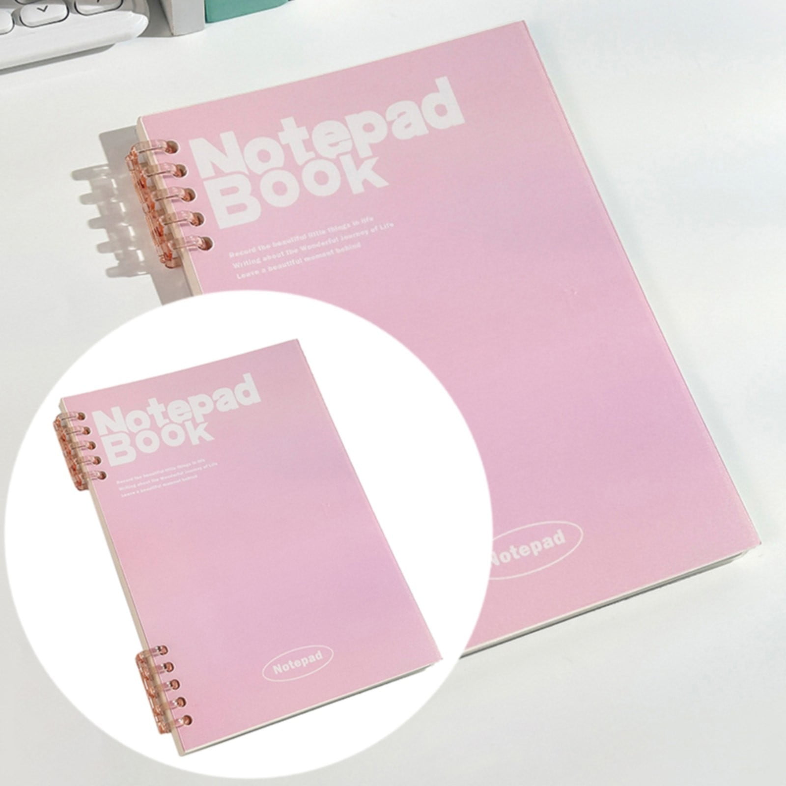 The Detachable Coil Notebook B5 Ten-Hole Loose-Leaf Notebook [Pink ...