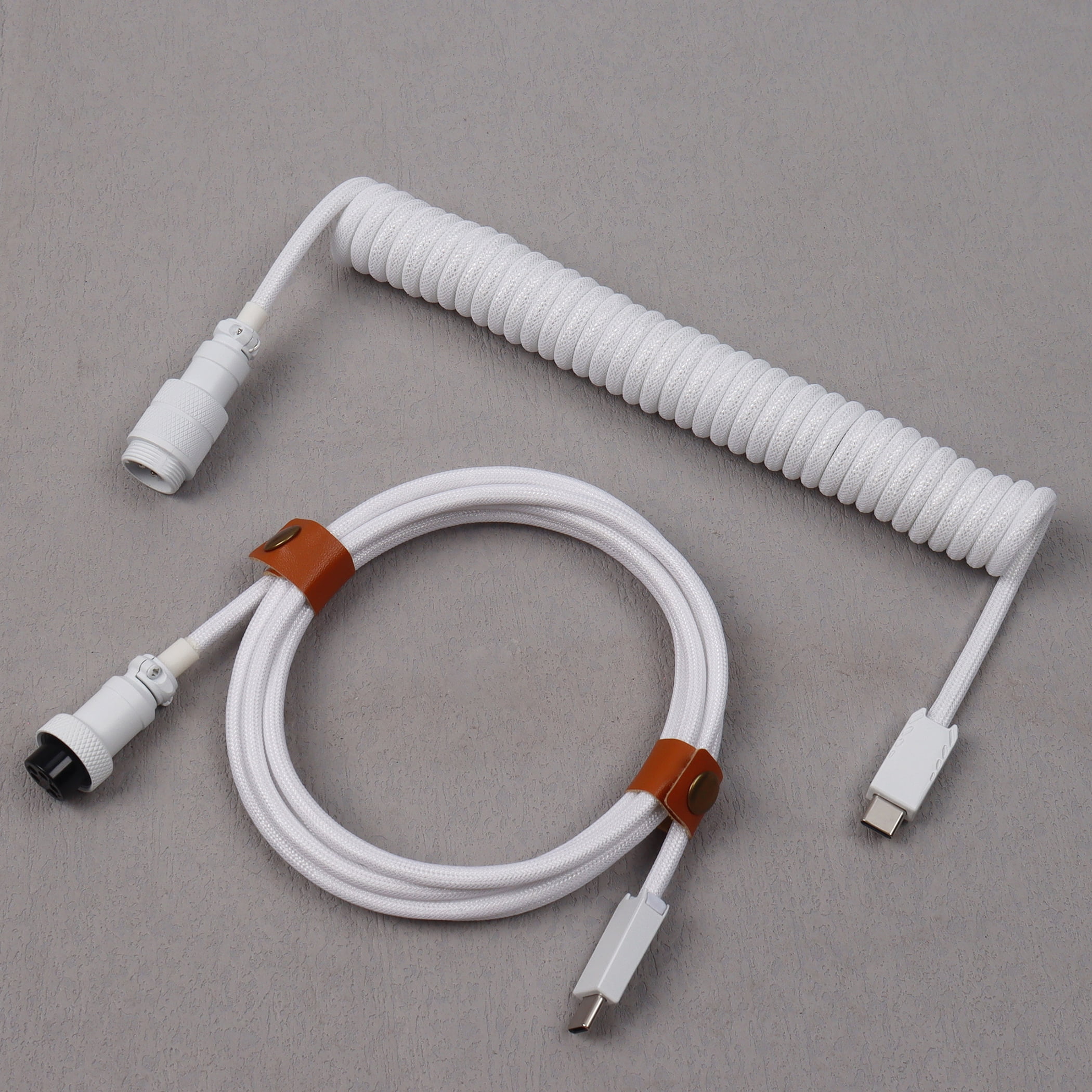 Detachable Connector Gaming Braided Aviator Usb c to Type C Coiled Data ...