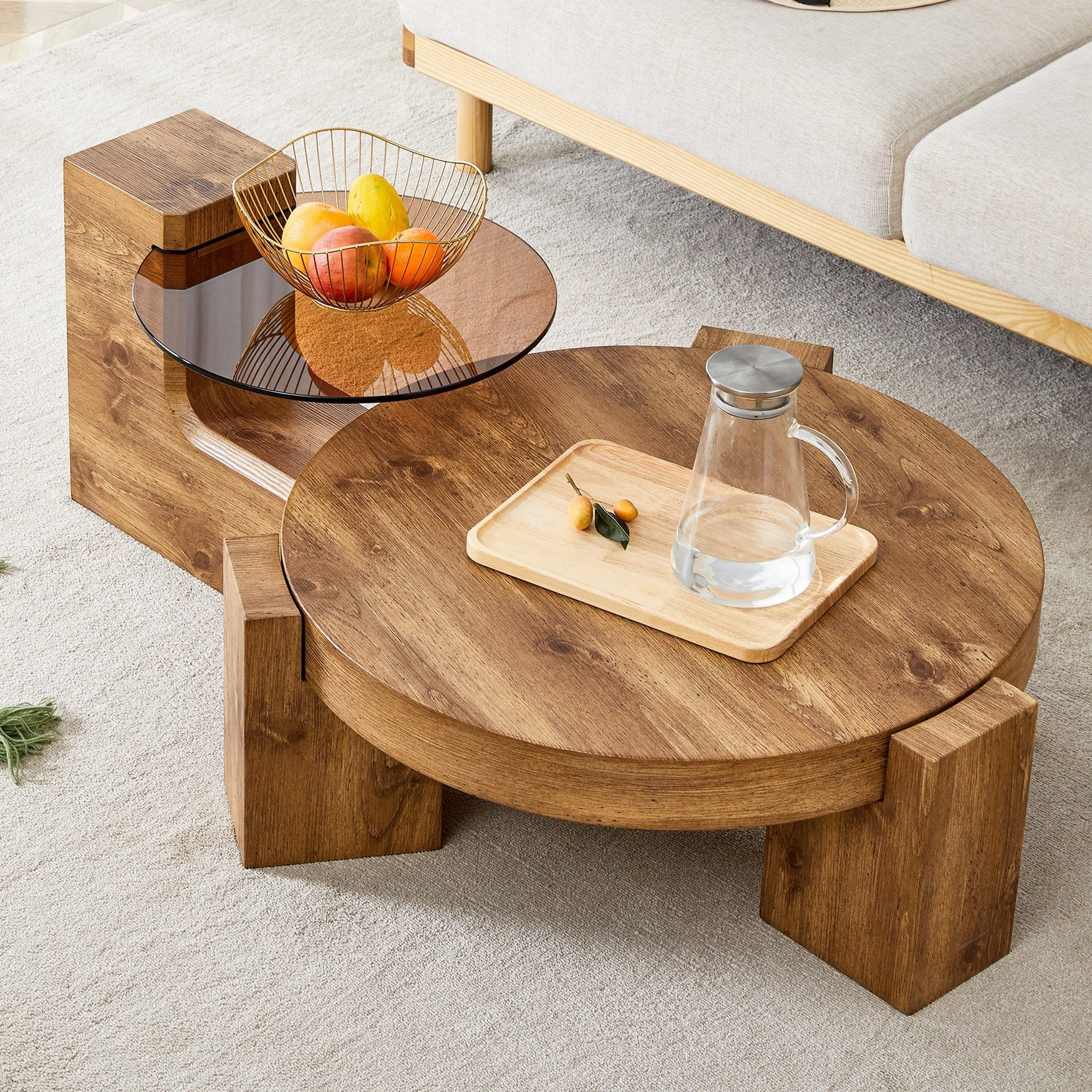 Detachable Double - Decker Coffee Table / Medium - Density Fiberboard ...