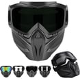 Detachable Full Face Goggle Mask, 2026 Upgrade Full Face Goggle Mask ...