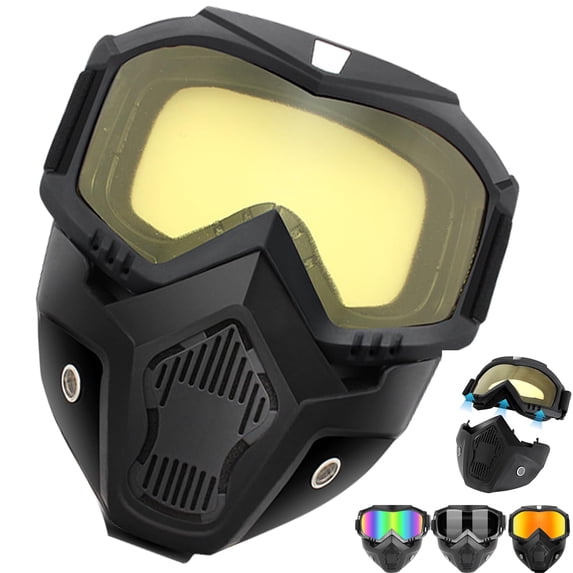 Detachable Full Face Goggle Mask, Full Face Protection,Detachable ...