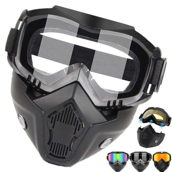 Detachable Full Face Goggle Mask, Full Face Protection,Detachable ...