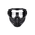 Detachable Full Face Goggle Mask, Full Face Tactical Mask Goggles ...