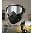 Detachable Full Face Goggle Mask, New Grass Cutting Mask, Anti-Dust Fog ...
