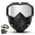 Detachable Full Face Goggle Mask,Riding and Cutting, Anti-UV, Dust, Fog ...