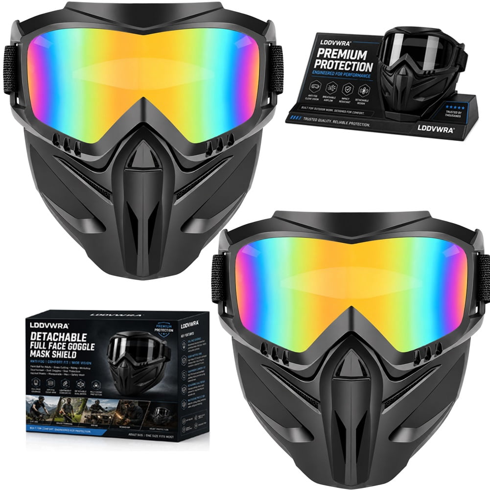 Detachable Full Face Goggle Mask Shield for Adults Grass Cutting ...