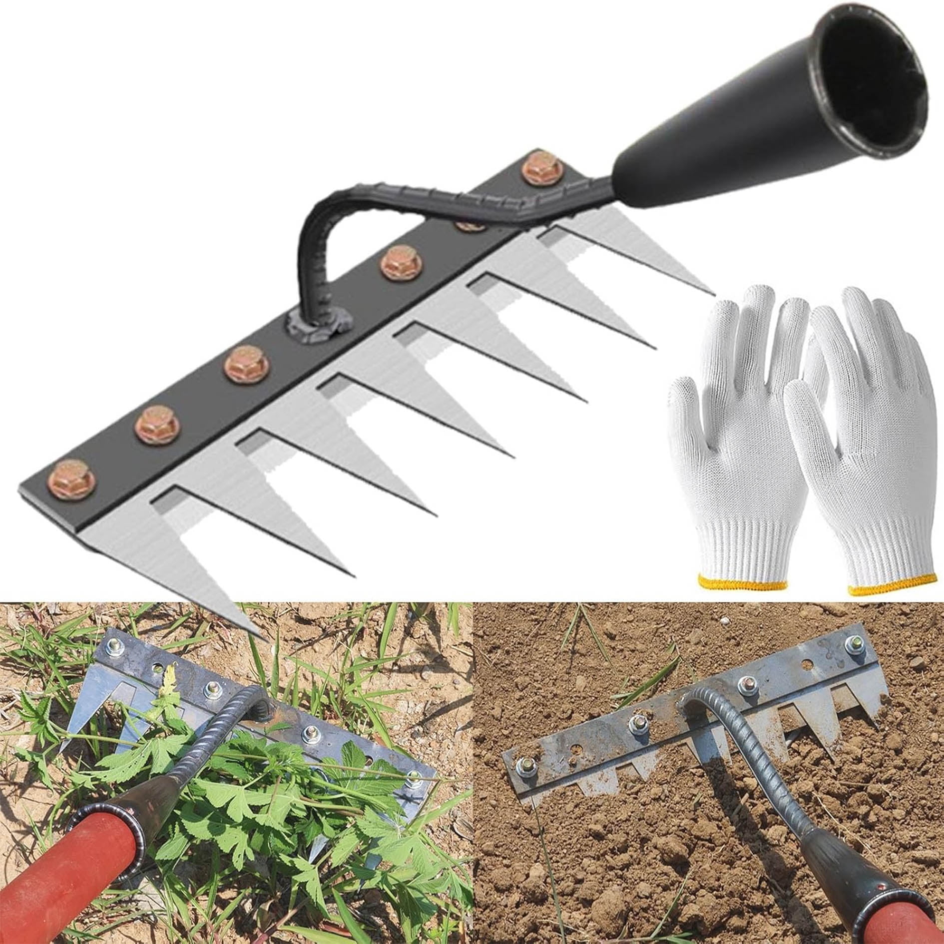 Detachable Gardening Hand Weeder Tool, 2025 Upgraded Weed Puller Tool ...