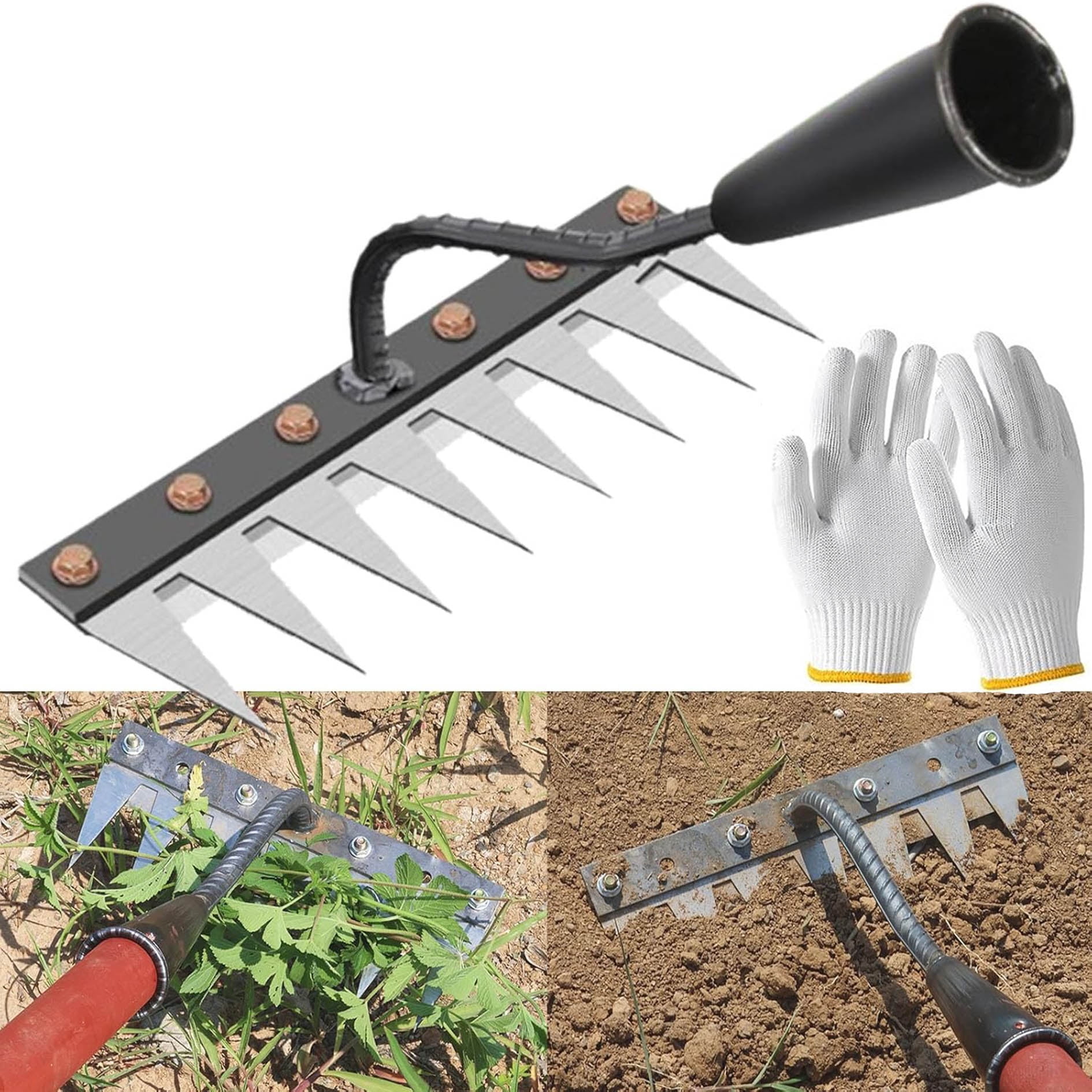 Detachable Gardening Hand Weeder Tool, 2025 Upgraded Weed Puller Tool ...