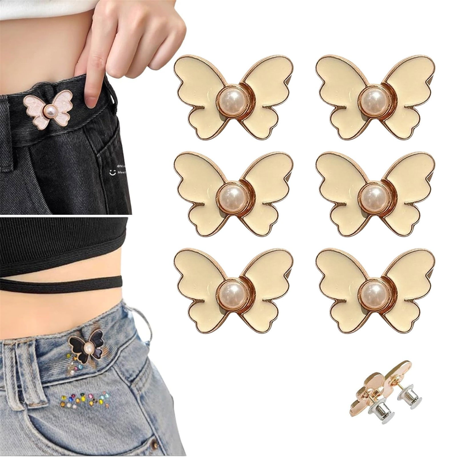 Detachable Jean Buttons for Loose Jeans, Adjustable Pant Waist ...