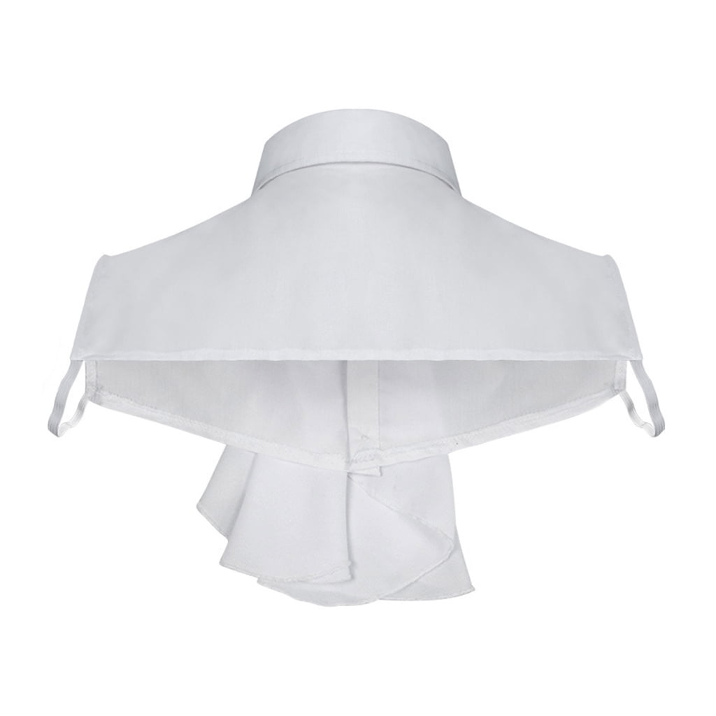 Detachable Layered Ruffle Jabot Fake Collar Gothic Steampunk Victorian ...