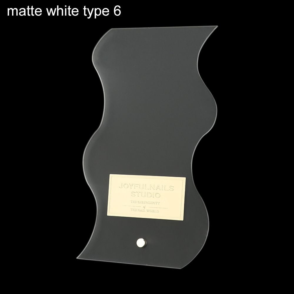 Detachable Manicure Tool Irregular Acrylic Transparent Matte Nail Art ...