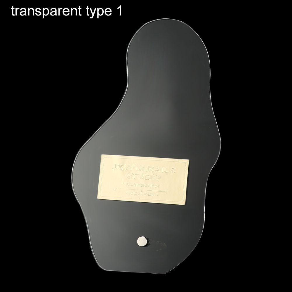 Detachable Manicure Tool Irregular Acrylic Transparent Matte Nail Art ...