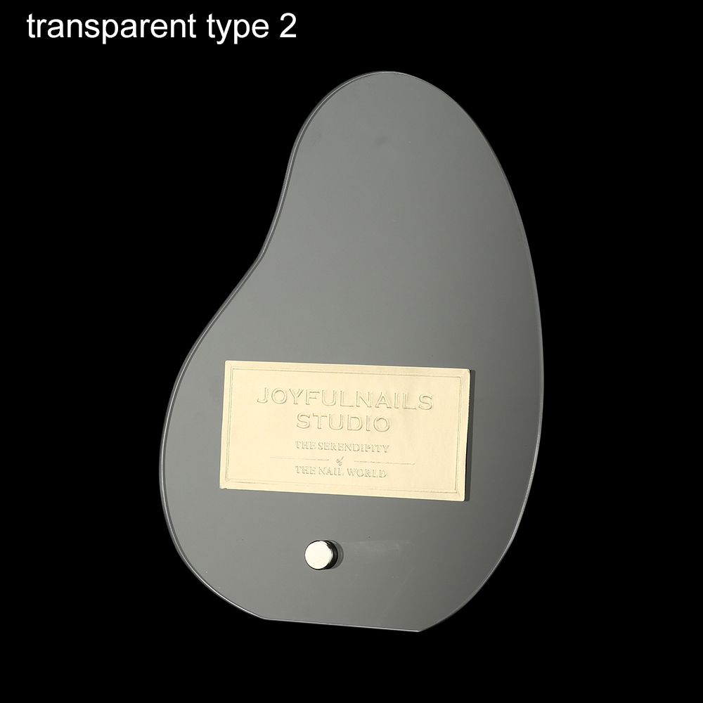 Detachable Manicure Tool Irregular Acrylic Transparent Matte Nail Art ...