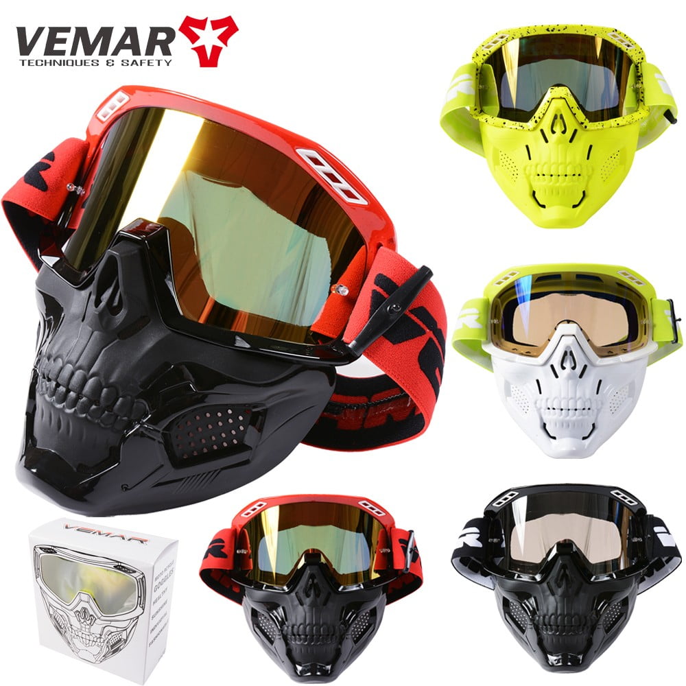 Detachable Motorcycle Helmet Goggles Cycling Glasses Man Windproof Dust ...