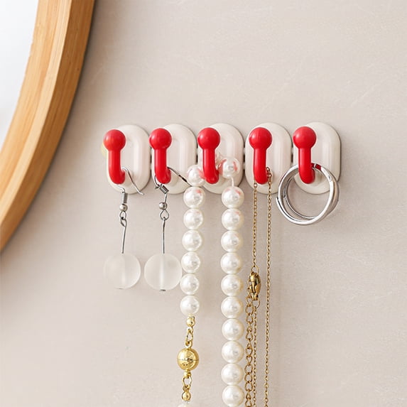 Detachable Multi-Purpose Wall Hooks, No Drill Adhesive Mount, Strong ...