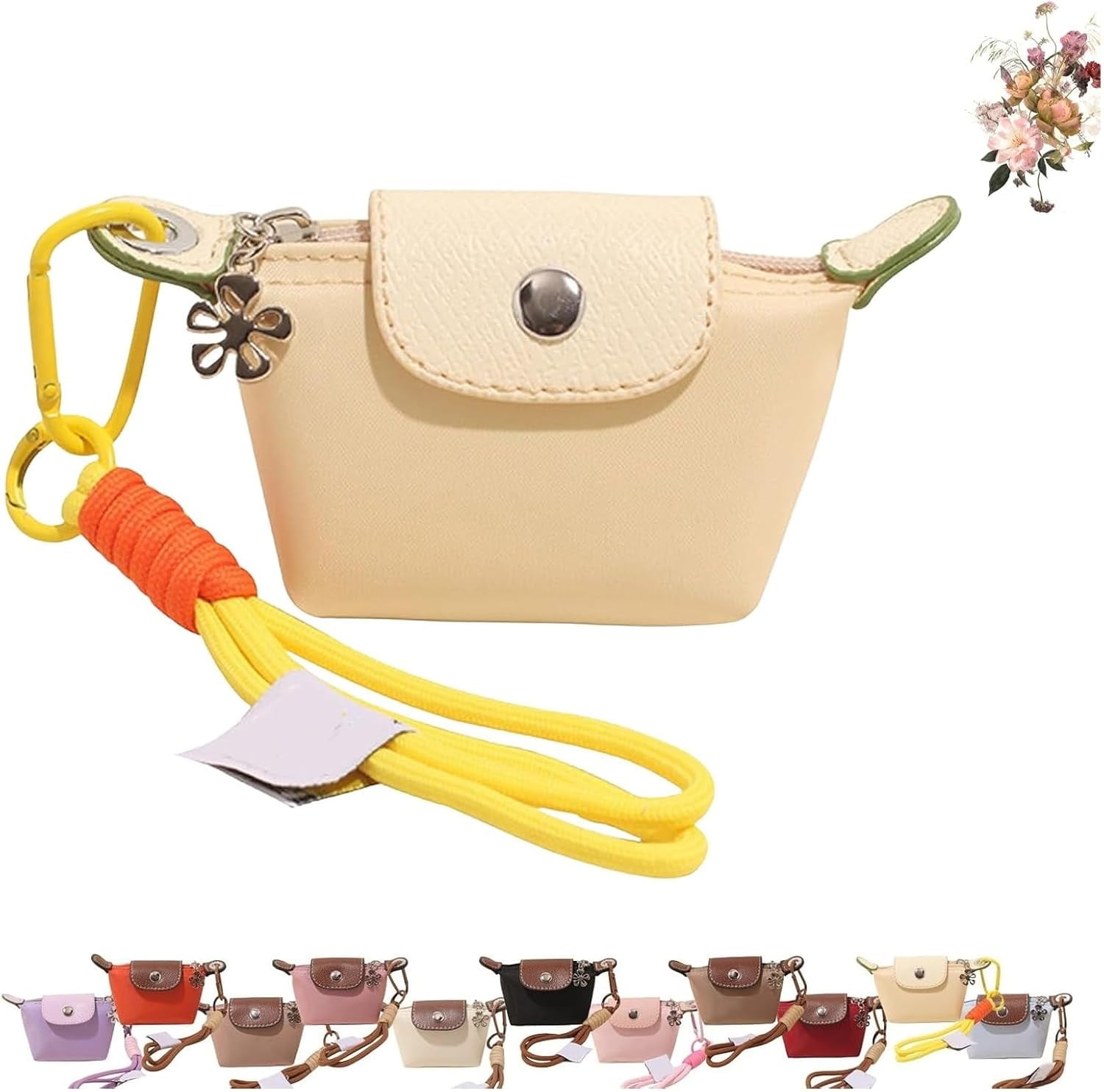 Detachable Nylon Wrist Strap Coin Purse, Mini Nylon Dumpling Bag, Mini ...