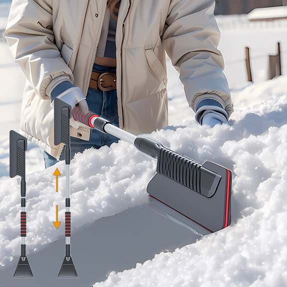 Detachable Telescopic Car Snow Shovel, Multifunctional Ice Scraper Snow ...