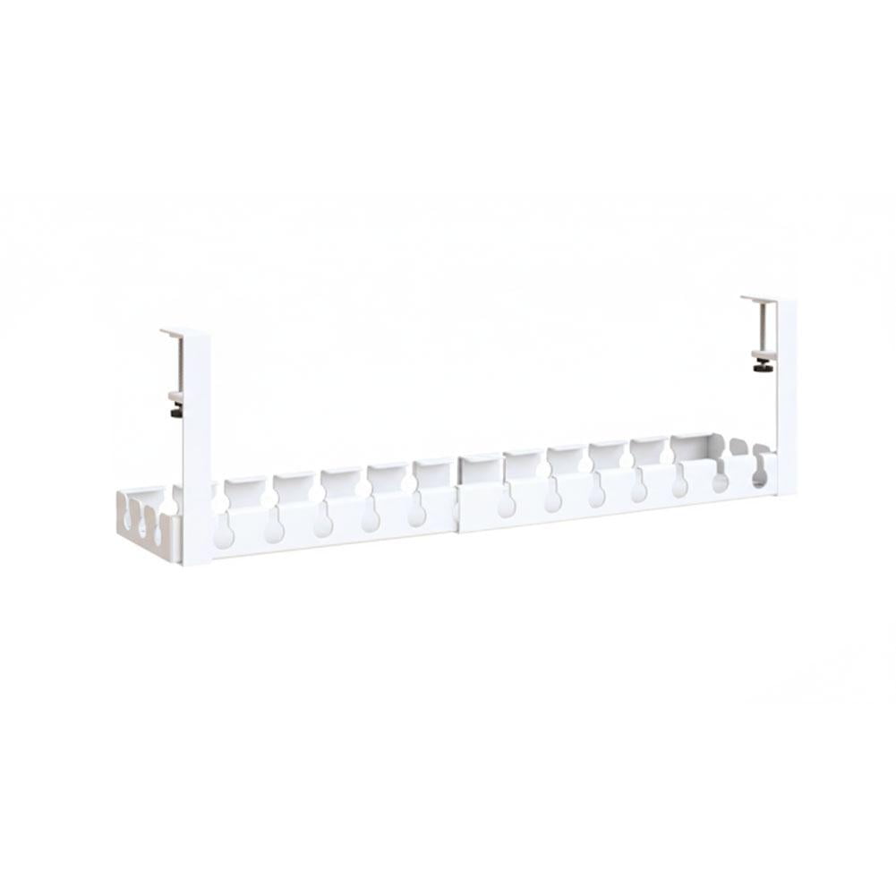 Detachable Under Desk Cable Organizer - No-Drill Carbon Steel Tray for ...