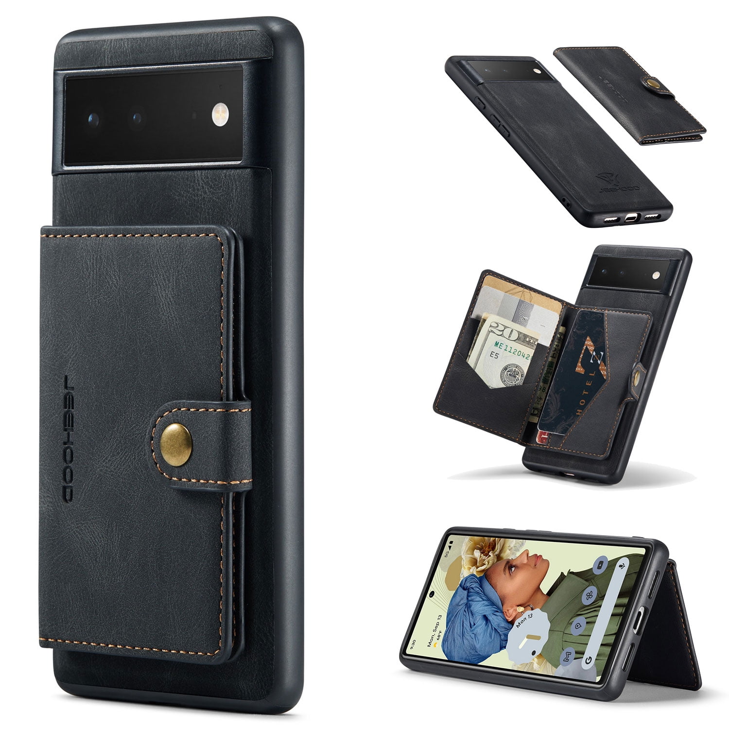 Detachable Wallet Case for Google Pixel 6 Pro 5G 2021, Allytech PU ...
