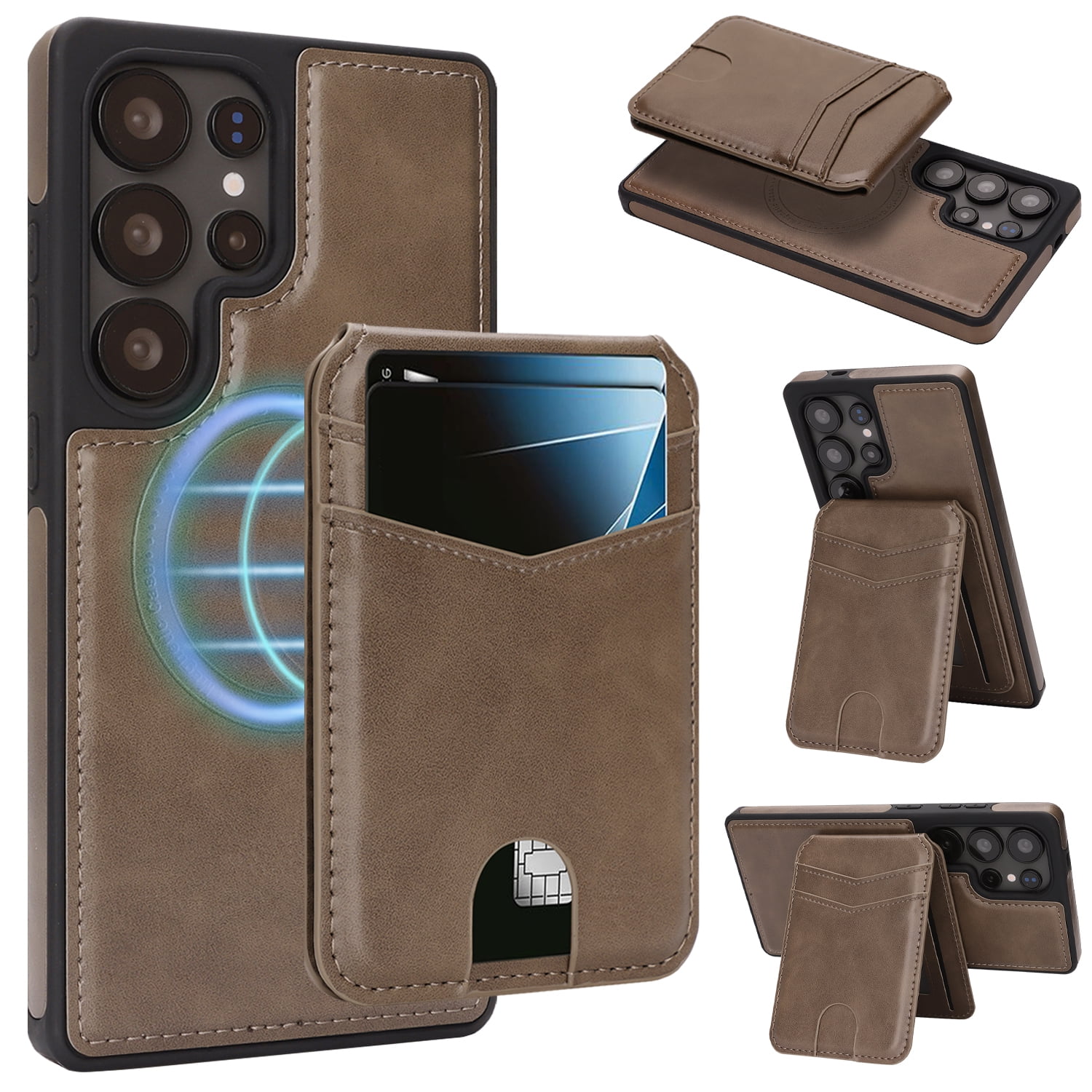 Detachable Wallet Case for Samsung Galaxy S24, TECH CIRCLE RFID ...