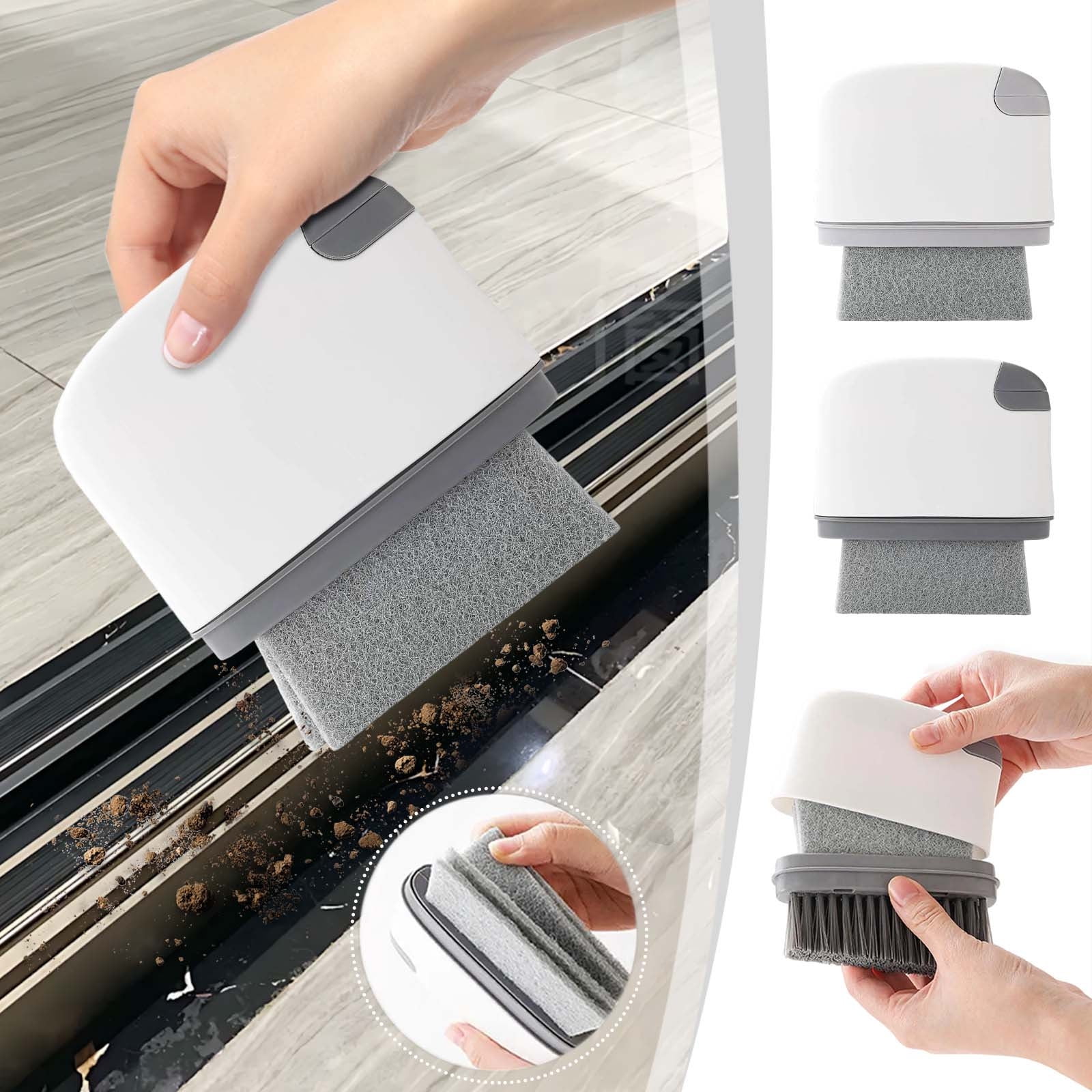 Detachable Window Cleaning Brush with Removable Fiber Cloth, Window ...