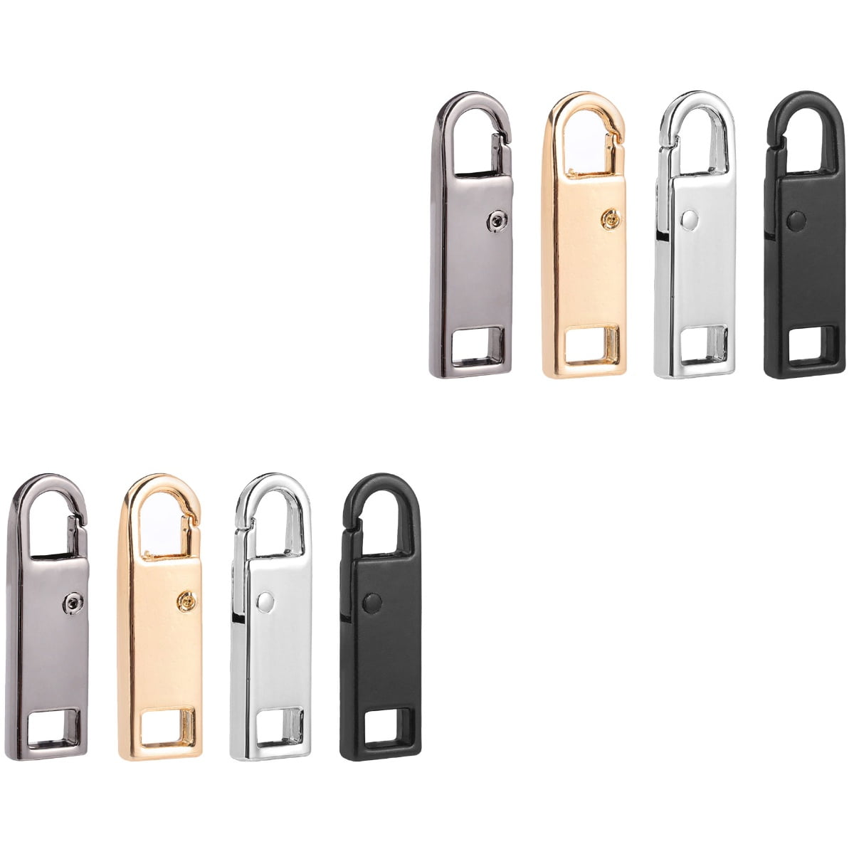 Detachable Zipper Pull 8 Pcs Repair Replaceable Small Baggies Tiny ...