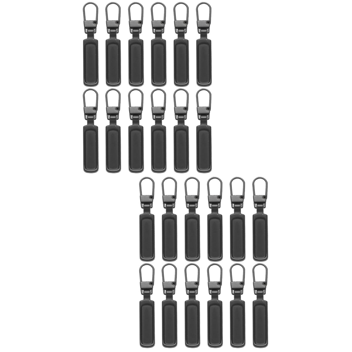 FENGGUIQU Zipper Puller Tabs Black Alloy Multifunctional for DIY Use ...