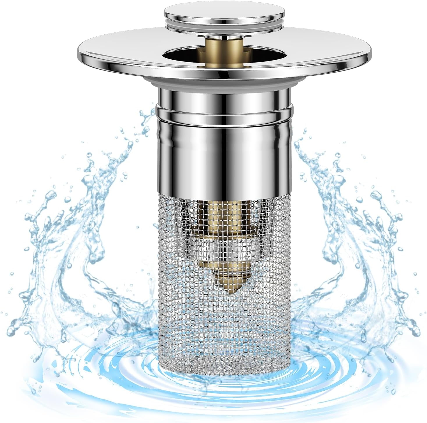 Detachable for Cleaning! Stainless Steel Filter Basin Drain, Prevent ...