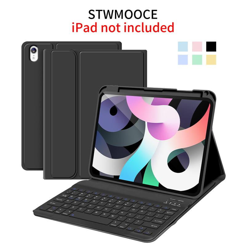 Detachable iPad Wireless Keyboard Leather Case with Tablet Magnetic ...