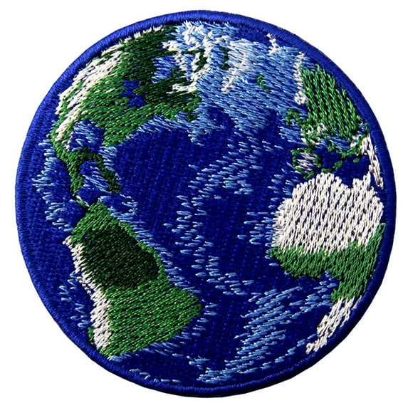 Detail Earth Embroidered Patch Iron/Sew-On Applique NASA Space Explorer ...