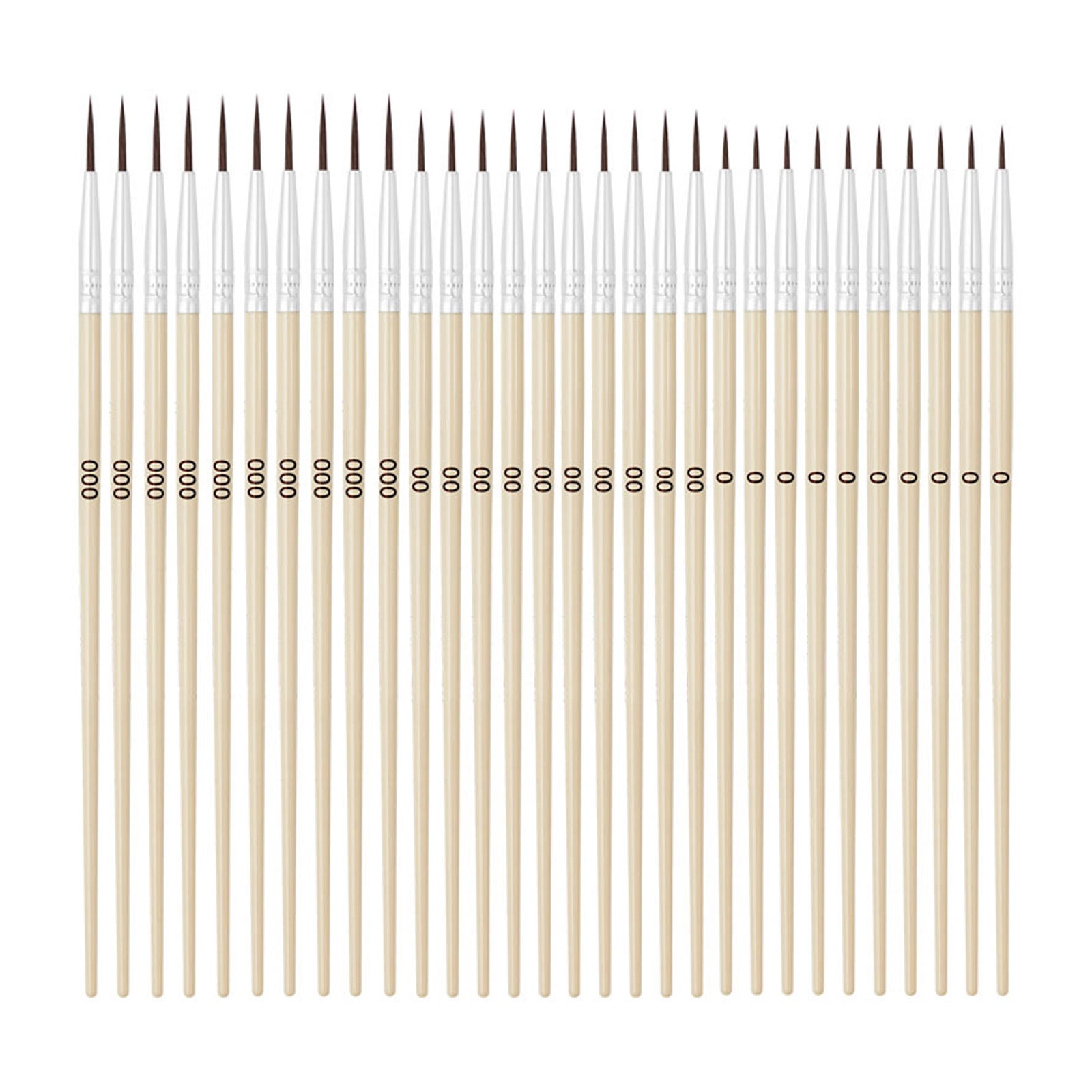 Detail Paint Brush Set 30Pcs Handle Miniature Brush for Fine Detailing ...